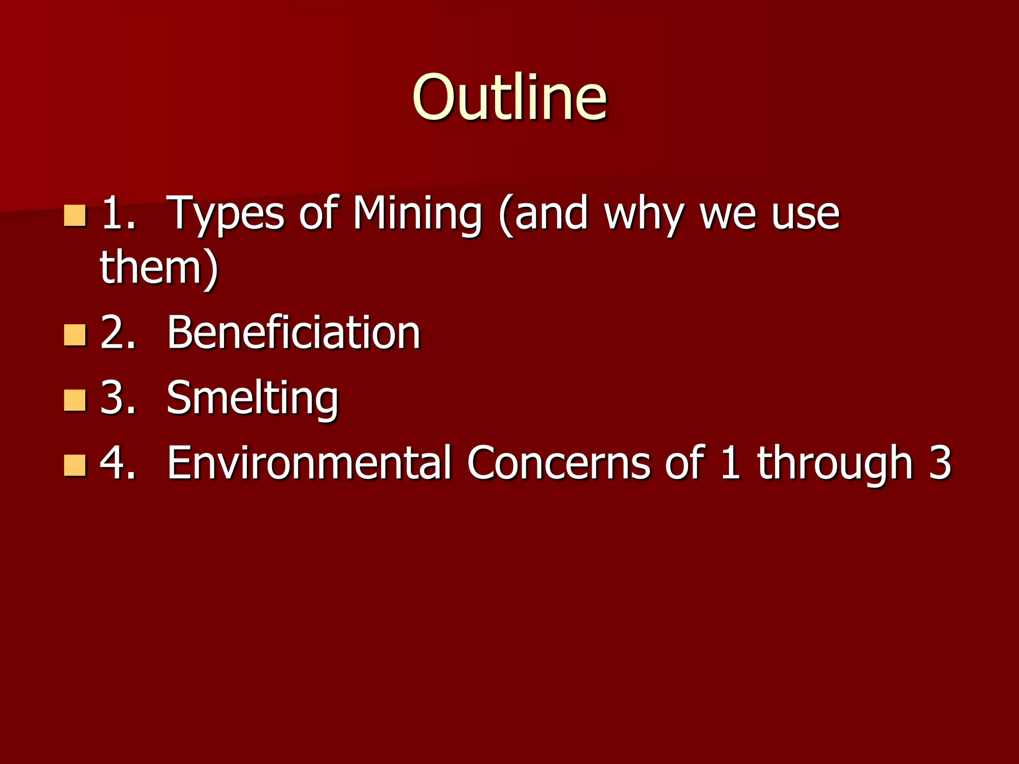 Mining and environmental impact | PPTX