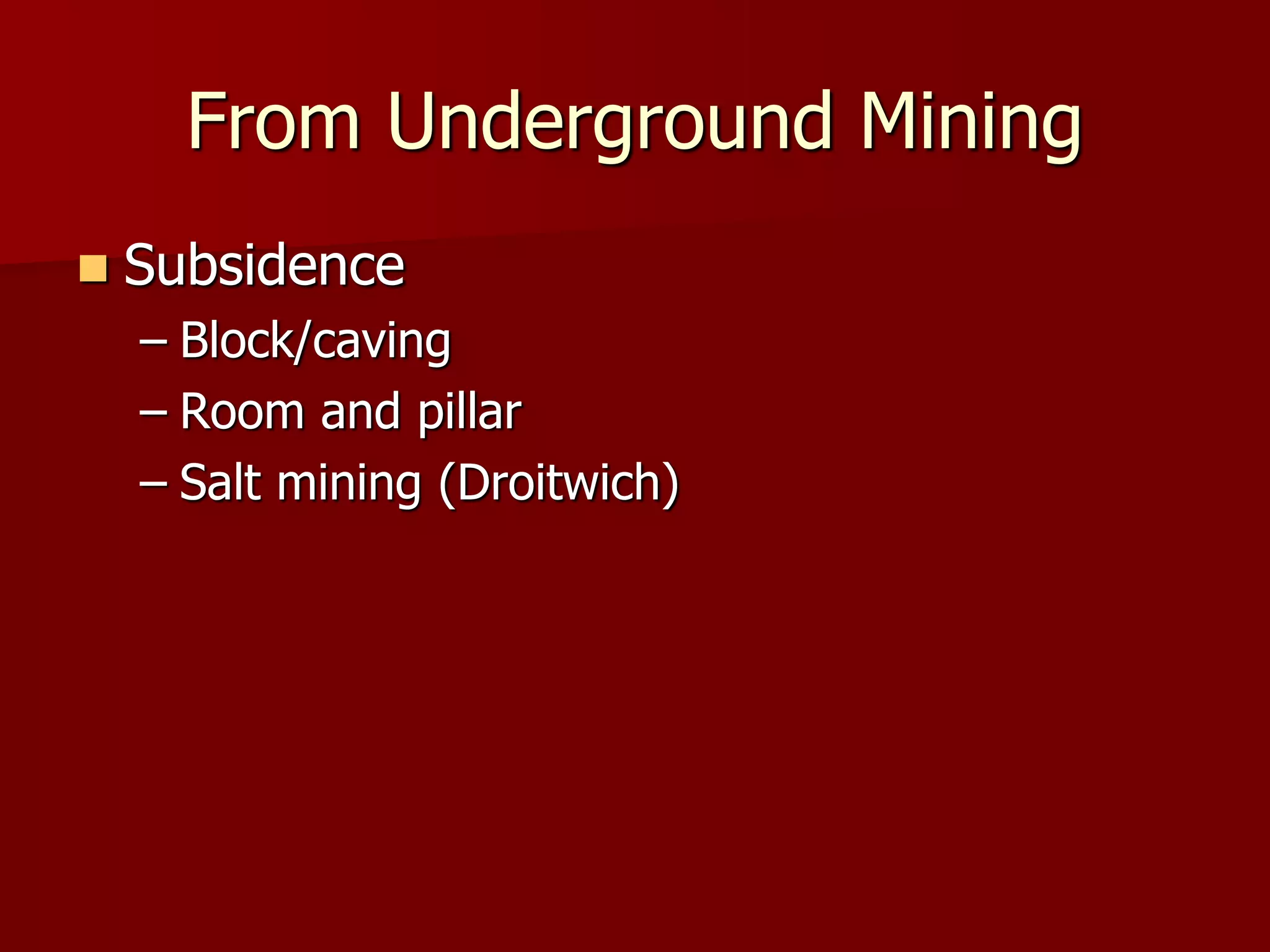 Mining and environmental impact | PPTX