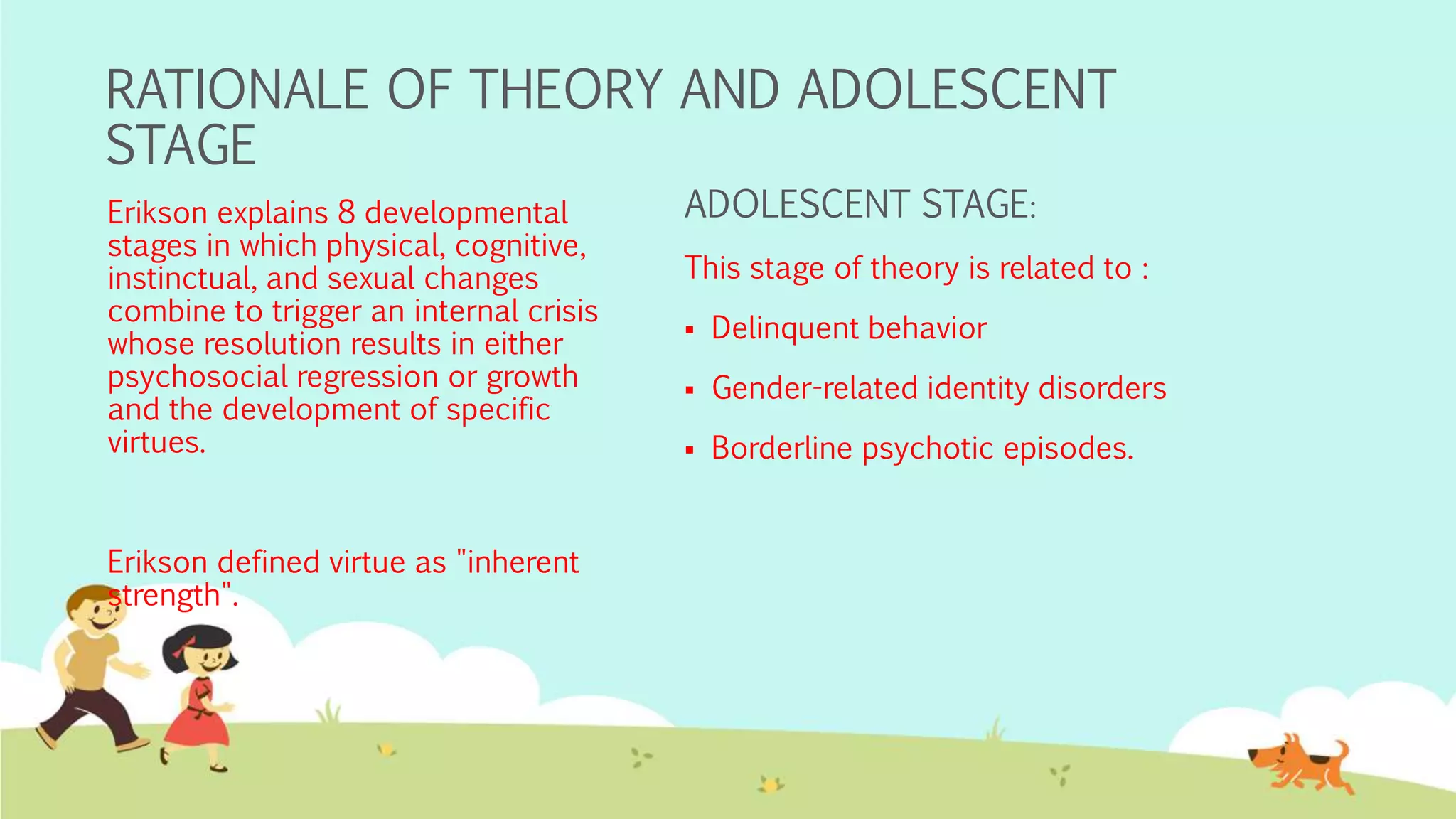 Erikson’s psychosocial theory of development | PPTX