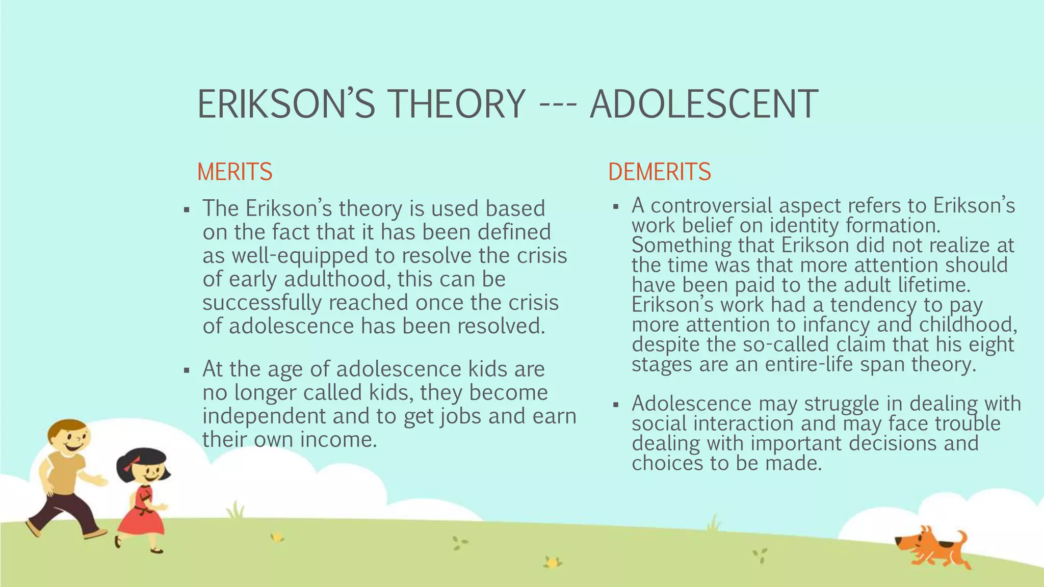 Erikson’s psychosocial theory of development | PPTX