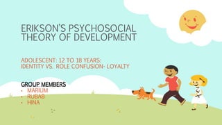 Erikson’s psychosocial theory of development | PPTX