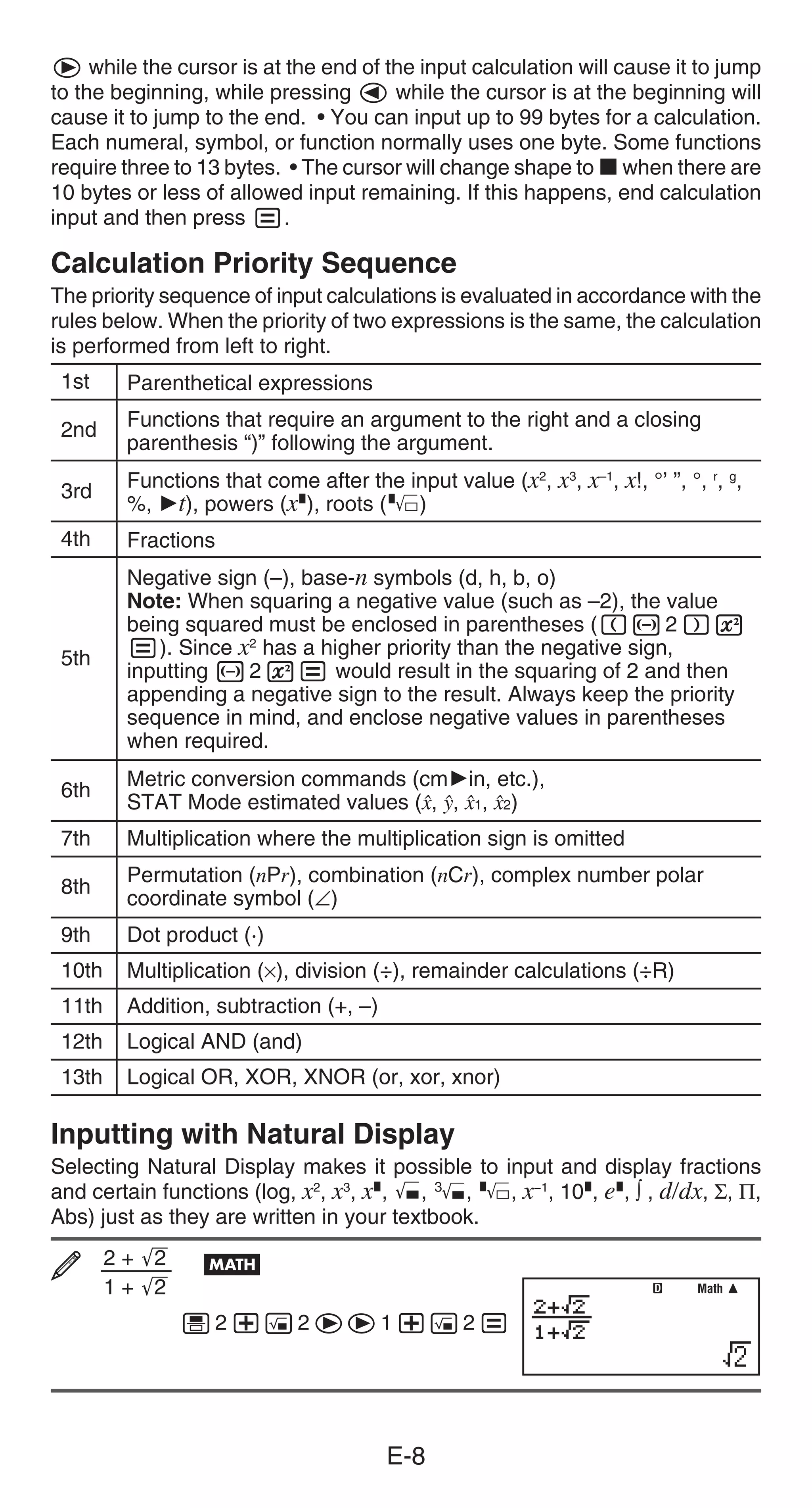 fx-115ES PLUS fx-991ES PLUS C User’s Guide | PDF
