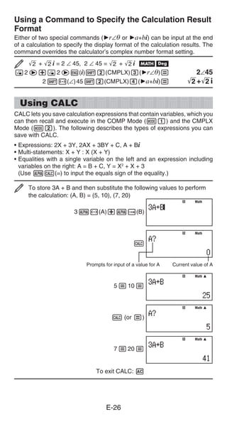 fx-115ES PLUS fx-991ES PLUS C User’s Guide | PDF