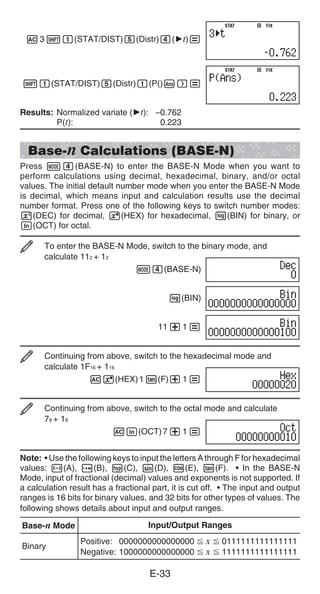 fx-115ES PLUS fx-991ES PLUS C User’s Guide | PDF