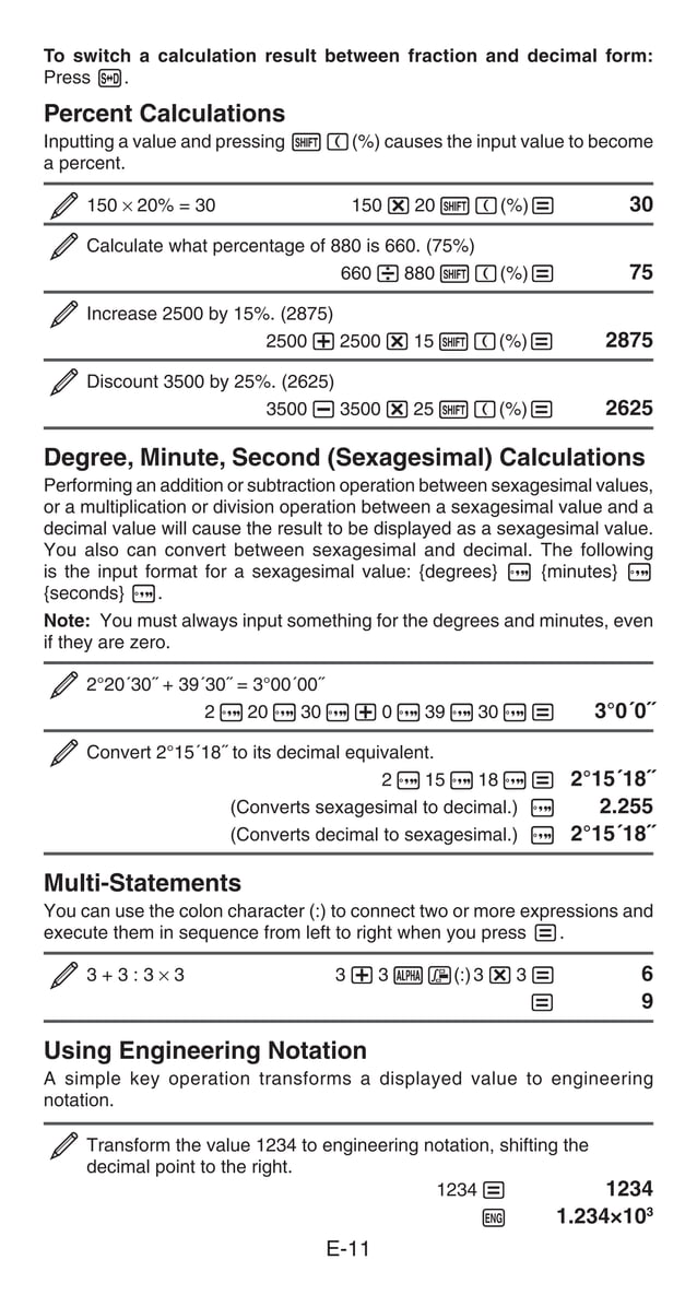 Casio fx-991EX classWiz user manual and commands. | PDF