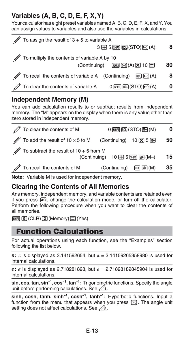 Casio fx-991EX classWiz user manual and commands. | PDF