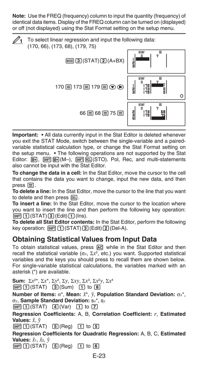Casio fx-991EX classWiz user manual and commands. | PDF