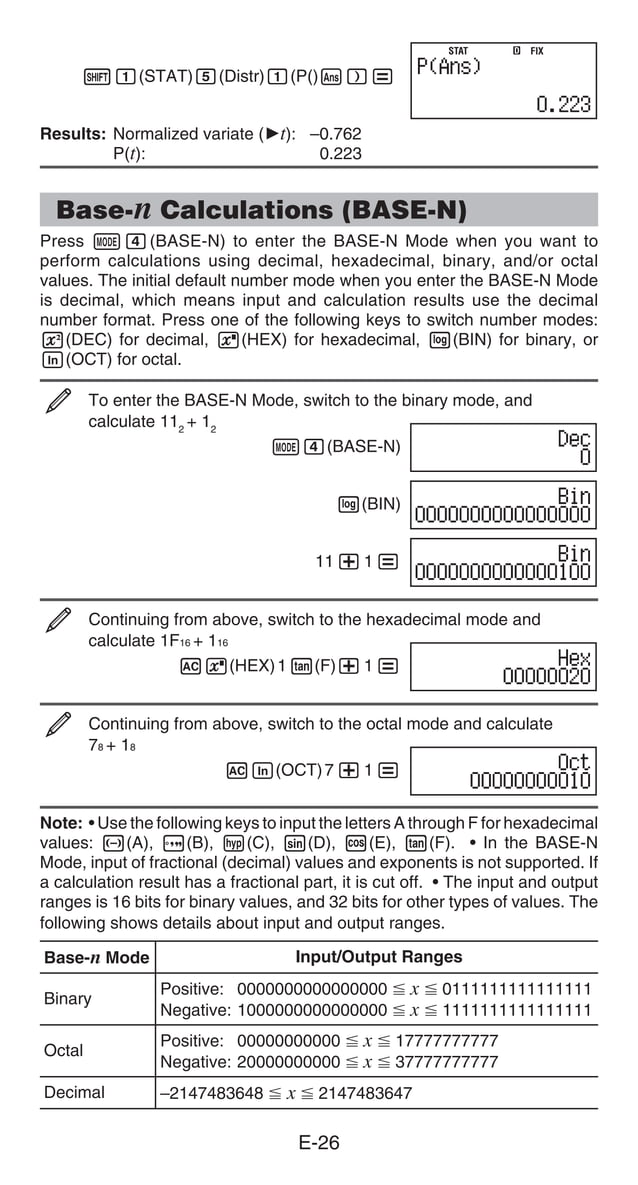 Casio fx-991EX classWiz user manual and commands. | PDF