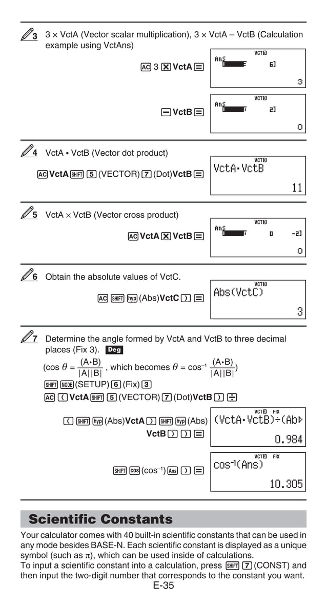 Casio fx-991EX classWiz user manual and commands. | PDF