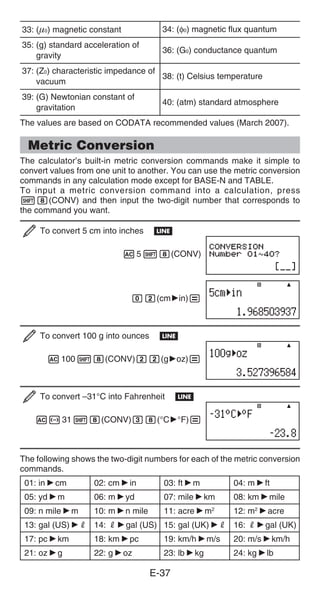 Casio fx-991EX classWiz user manual and commands. | PDF