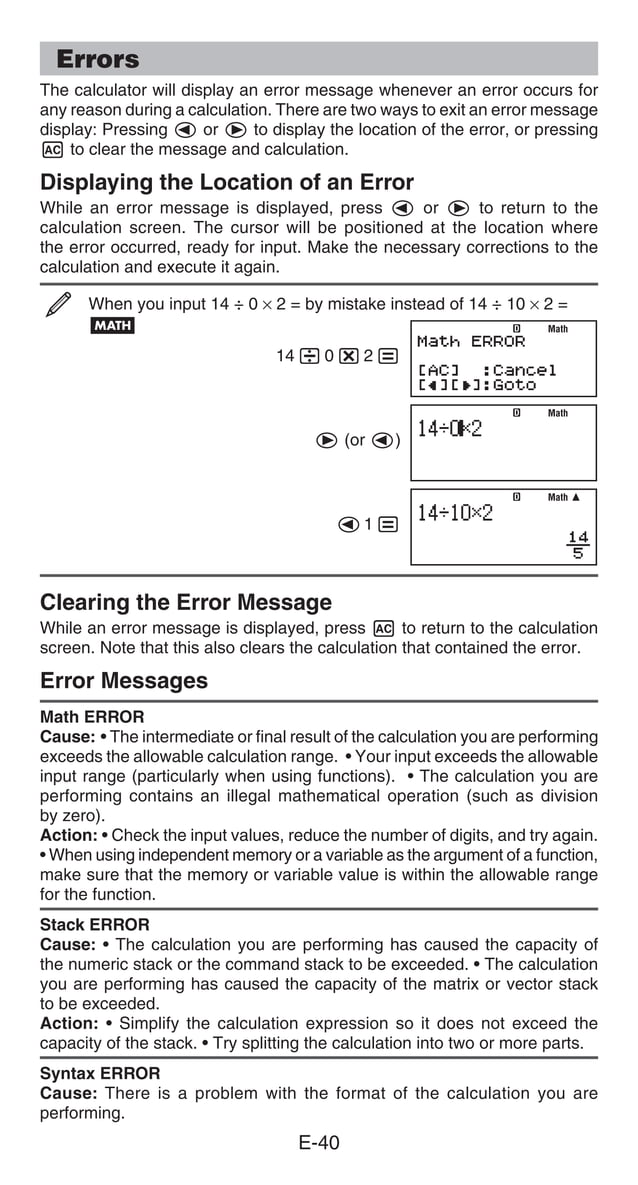 Casio fx-991EX classWiz user manual and commands. | PDF