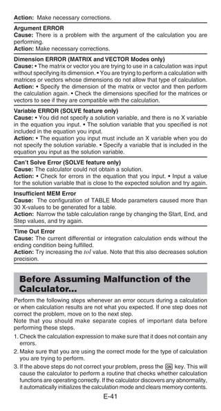 Casio fx-991EX classWiz user manual and commands. | PDF