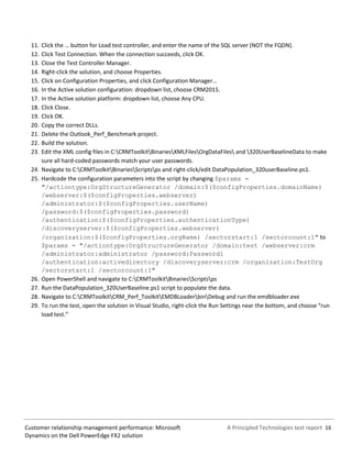 Customer relationship management performance: Microsoft Dynamics on the Dell PowerEdge FX2 ...