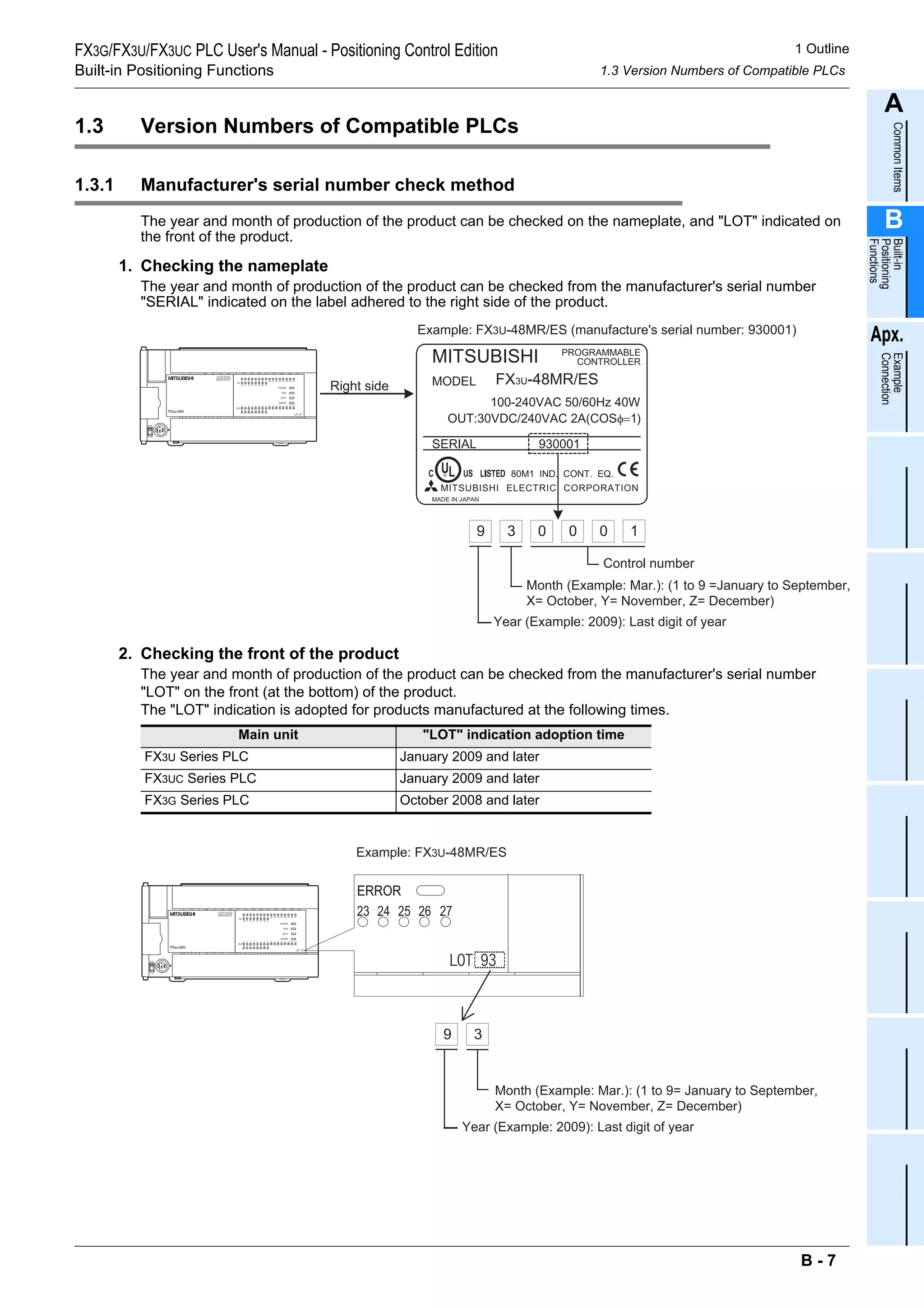 Fx3 g,fx3u,fx3uc series users manual positioning control edition | PDF