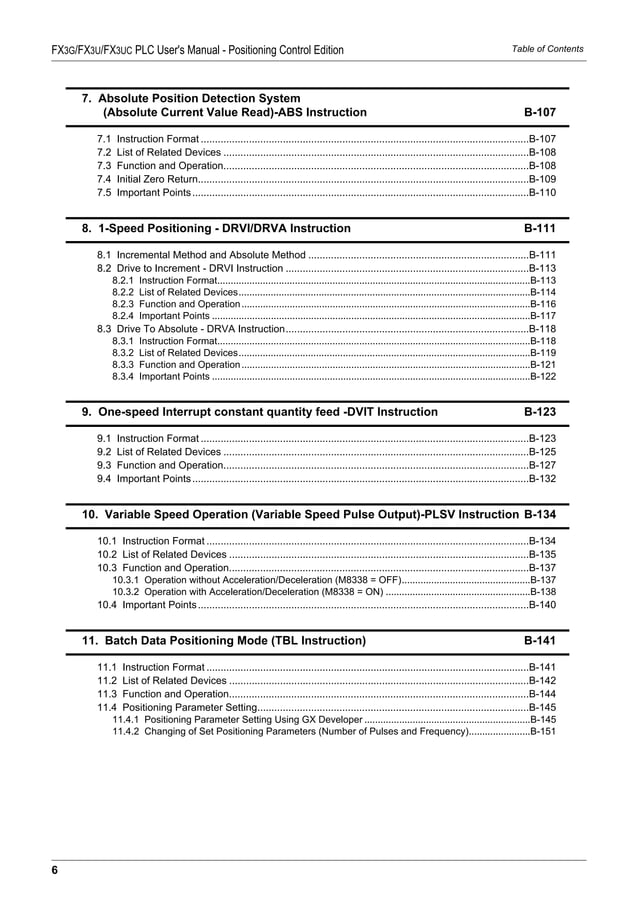 Fx3 g,fx3u,fx3uc series users manual positioning control edition | PDF