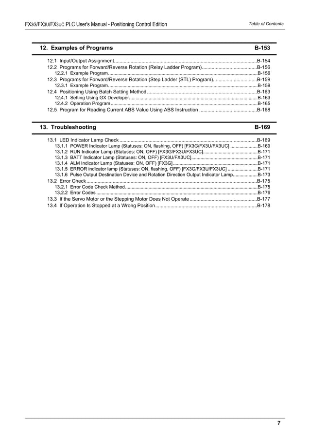 Fx3 g,fx3u,fx3uc series users manual positioning control edition | PDF