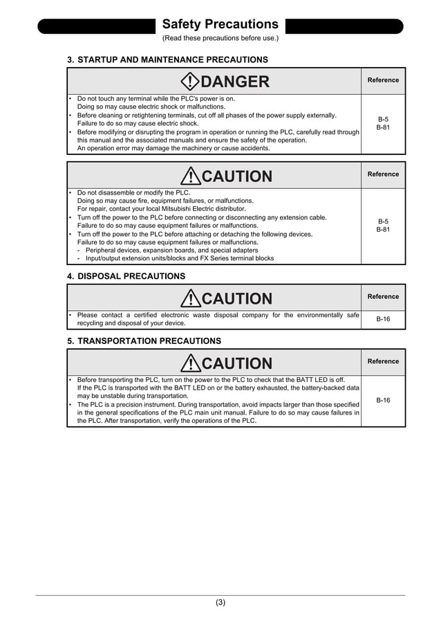 Fx3 g,fx3u,fx3uc series users manual positioning control edition | PDF