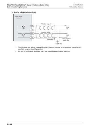 Fx3 g,fx3u,fx3uc series users manual positioning control edition | PDF