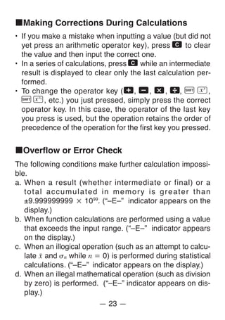 scical manual fx-250HC | PDF