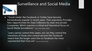 Social surveillance aoife shona | PPTX