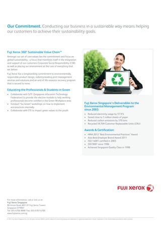 Fuji Xerox Singapore at a glance | PDF
