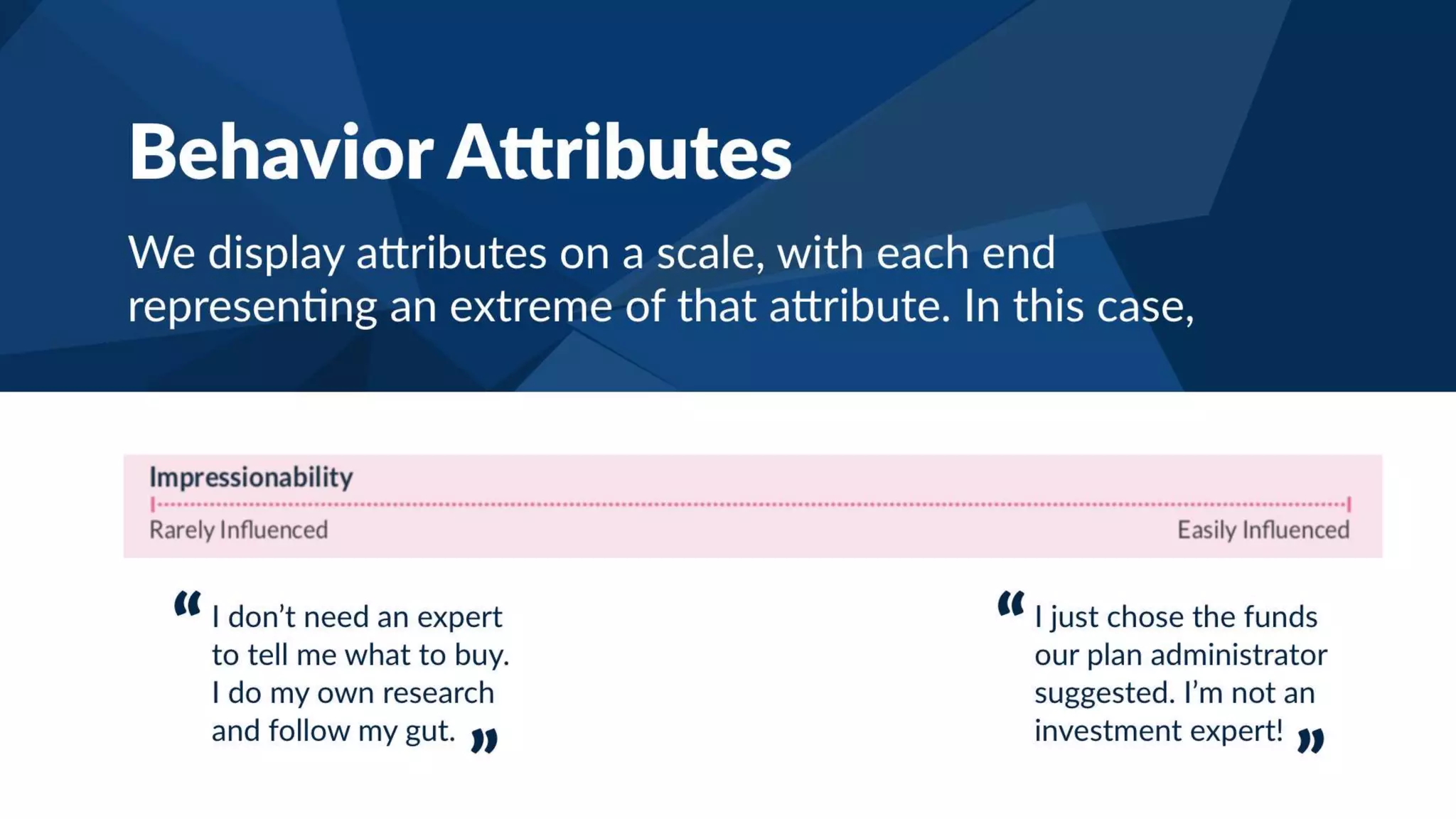 FXD 2019 Interactive Session: Behavior Based Design | PPT