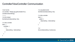 Ext JS Architecture Best Practices - Mitchell Simeons | PPTX