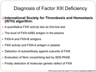 A Diagnostic Algorithm for Factor XIII Deficiency in Iran, | PPTX ...