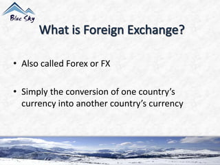 Foreign Exchange: What is it, and Why Does it Matter? | PPTX