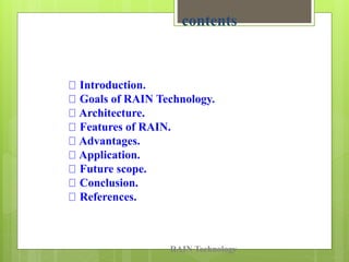 rain technology | PPTX
