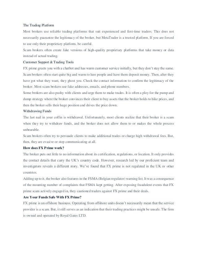 Fx prime scam | PDF