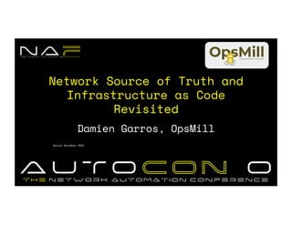 Network Source of Truth and Infrastructure as Code revisited | PDF | Databases | Computer ...
