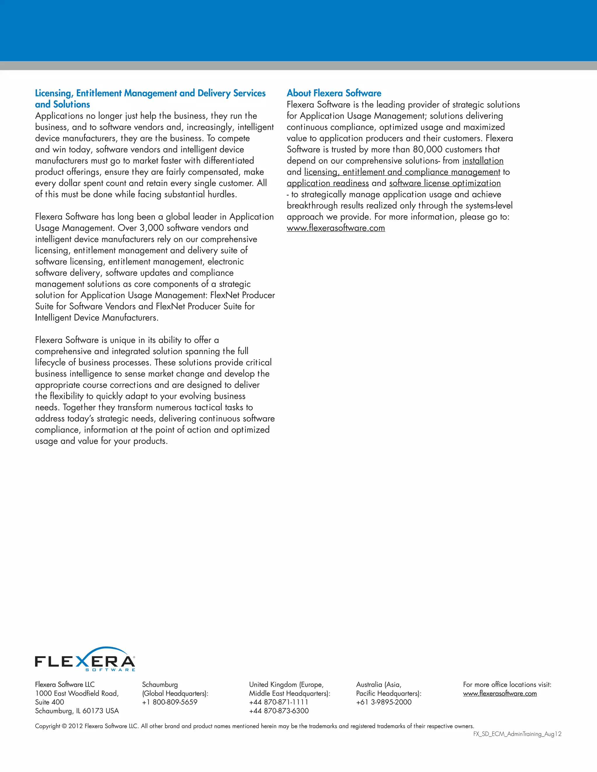 FlexNet Operations Administration Training | PDF