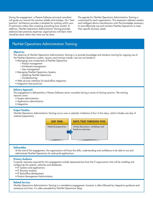 FlexNet Operations Administration Training | PDF