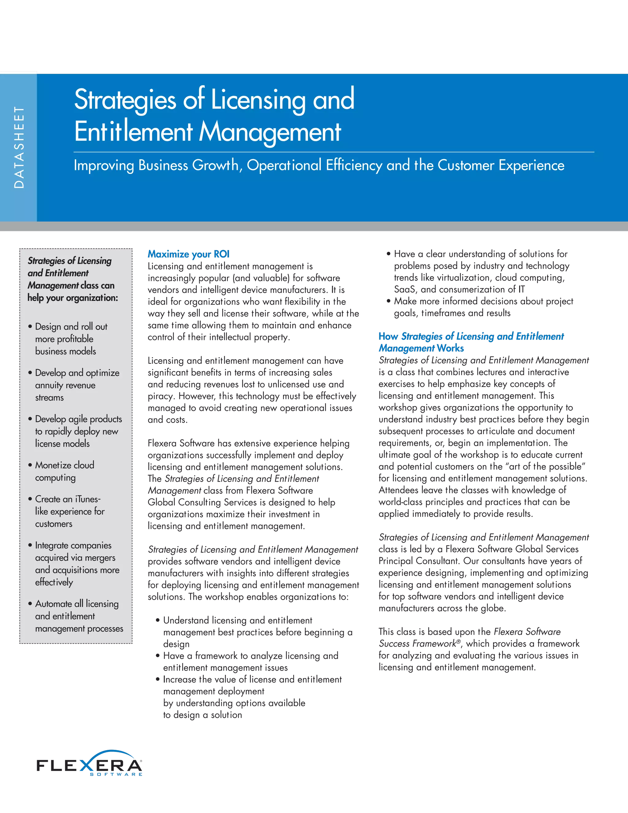 Strategies of Licensing and Entitlement Management | PDF