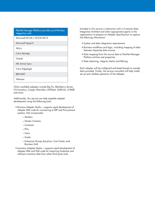 Adaptor Configuration and Development Service | PDF