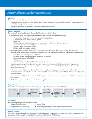 Adaptor Configuration and Development Service | PDF