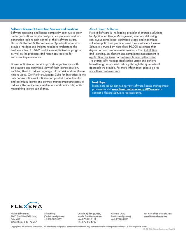 Adaptor Configuration and Development Service | PDF