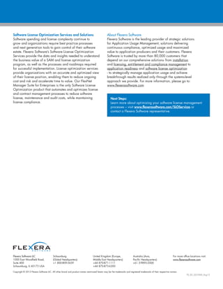 Software Asset Management (SAM) Planning & Design Workshop | PDF