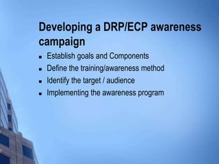 Disaster Recovery Plan / Enterprise Continuity Plan | PPTX