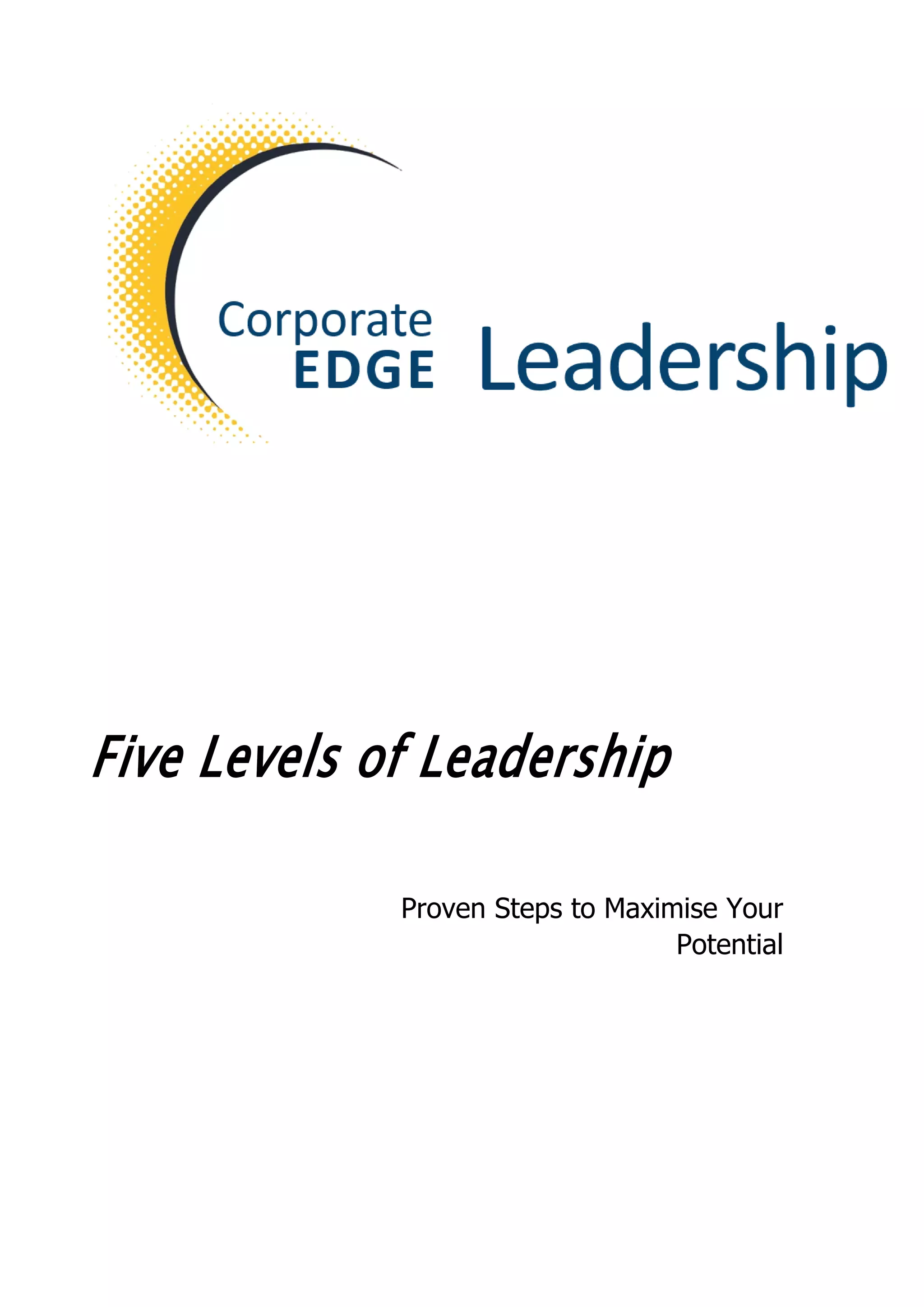 Five levels of leadership session handout | PDF