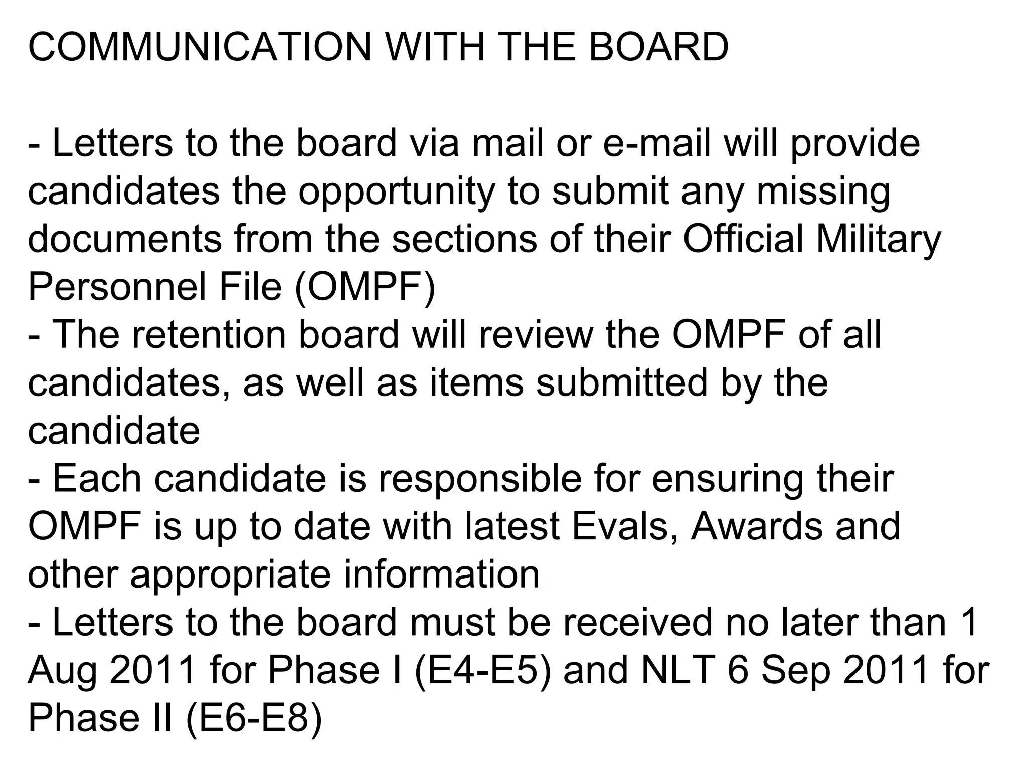 Fy 12 quota-based enlisted retention board (4) | PPTX
