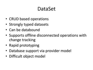 Microsoft Data Access Technologies | PPTX