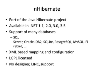 Microsoft Data Access Technologies | PPTX