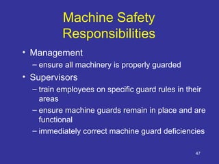 Machine safeguarding presentation for operators and technicians | PPT