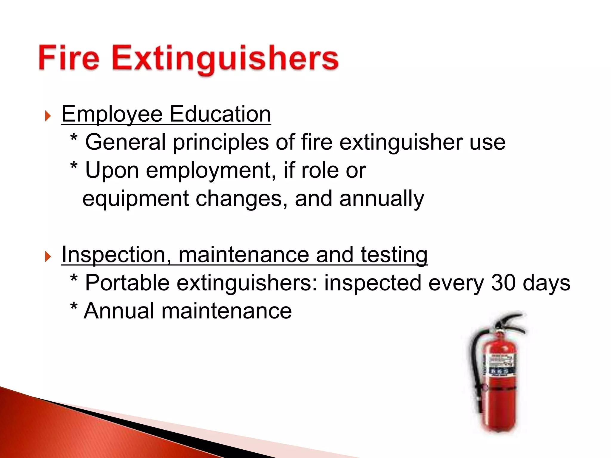 Fire Prevention Plans and Fire Protection | PPT