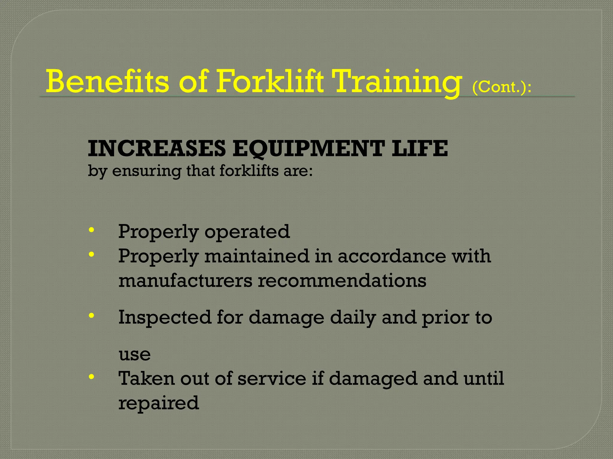Forklift Safety Training for industrial users | PPTX