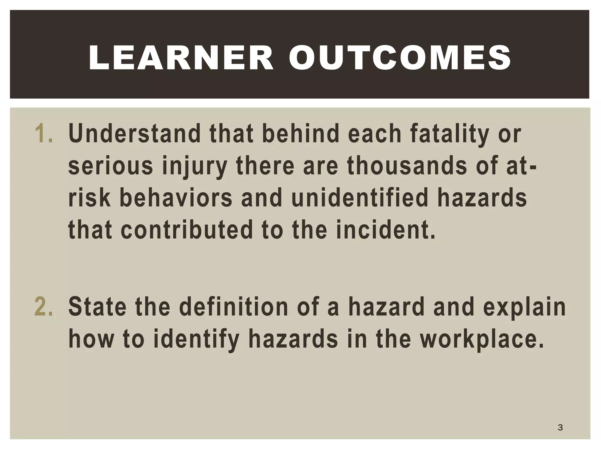 HAZARD IDENTIFICATION AND RISK ASSESSMENT - OSHA | PPT
