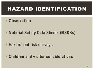HAZARD IDENTIFICATION AND RISK ASSESSMENT - OSHA | PPT