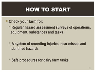 Comprehensive Hazard Identification and Risk Assessment for Dairy Farm ...